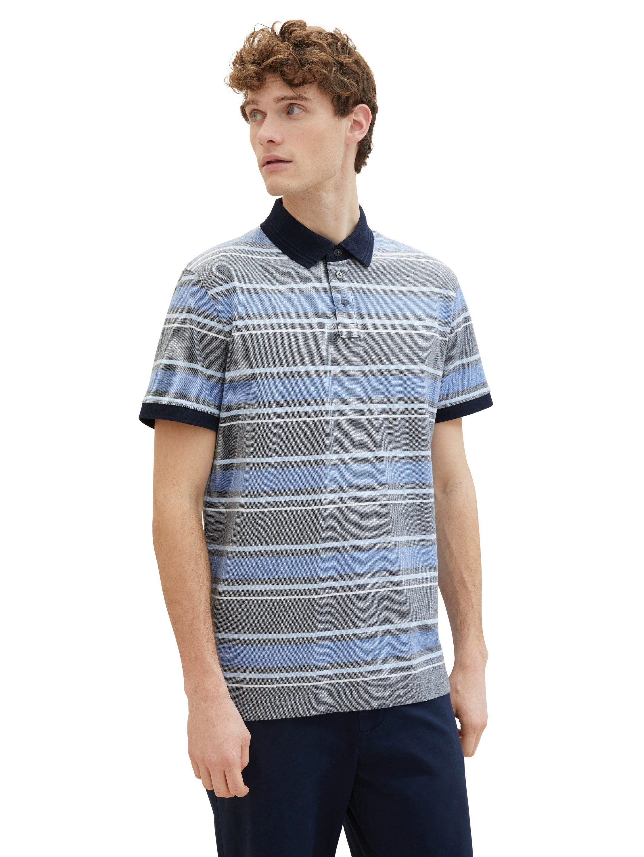 TOM TAILOR Poloshirt in Streifen-Optik, Toller Tragekomfort durch ...