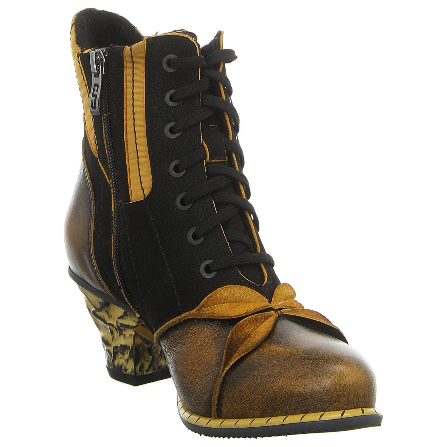Simen Schnürstiefelette, gelb
