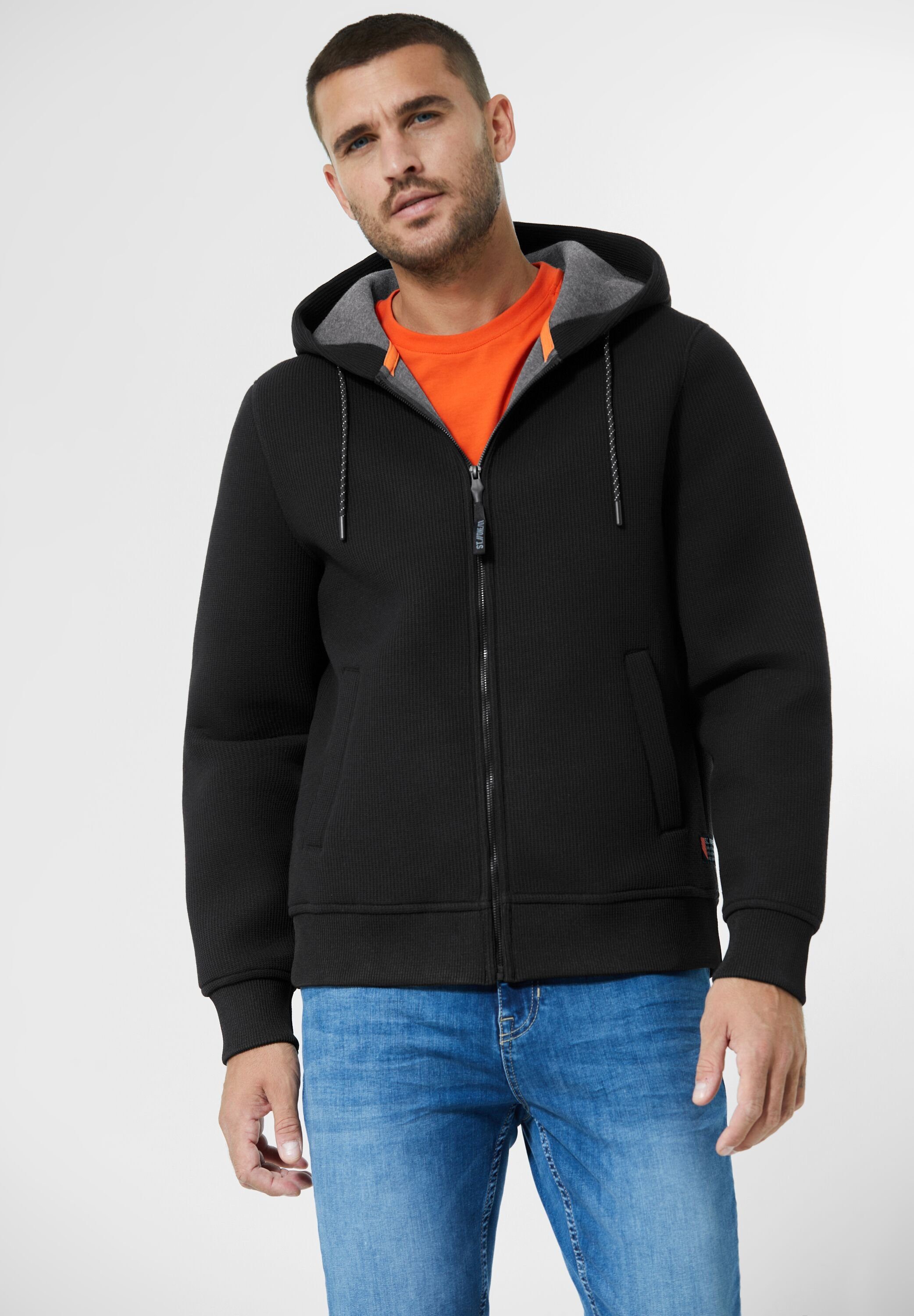 Street One Men Strickjacke Mit Waffelstruktur Otto