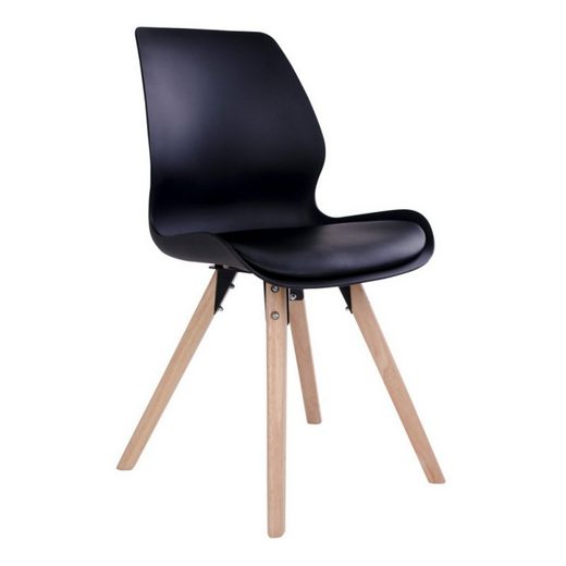ebuy24 Esszimmerstuhl »2er Set Rie Schalenstuhl in schwarz mit ... ebuy24 Esszimmerstuhl »2er Set Rie Schalenstuhl in schwarz mit ...