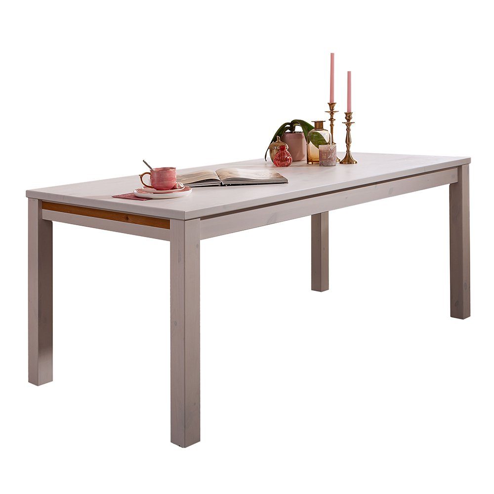 Lomadox Esstisch Wilson 69 In Weiß Kiefer Massivholz Bht 1807590 Cm