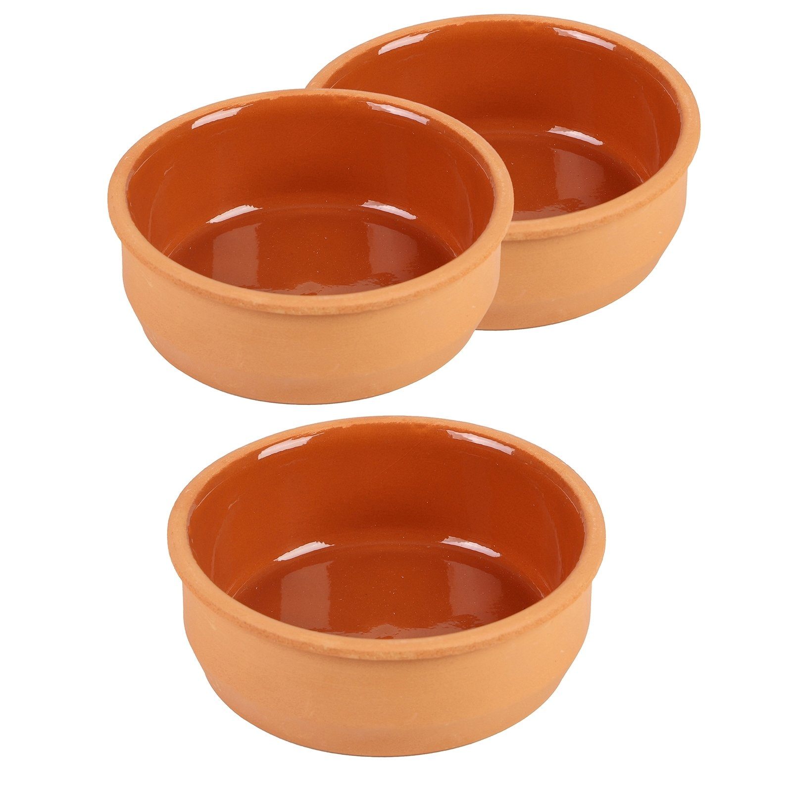 Neuetischkultur Dekoschale Terrakotta Schälchen 3er Set Braun 3 St