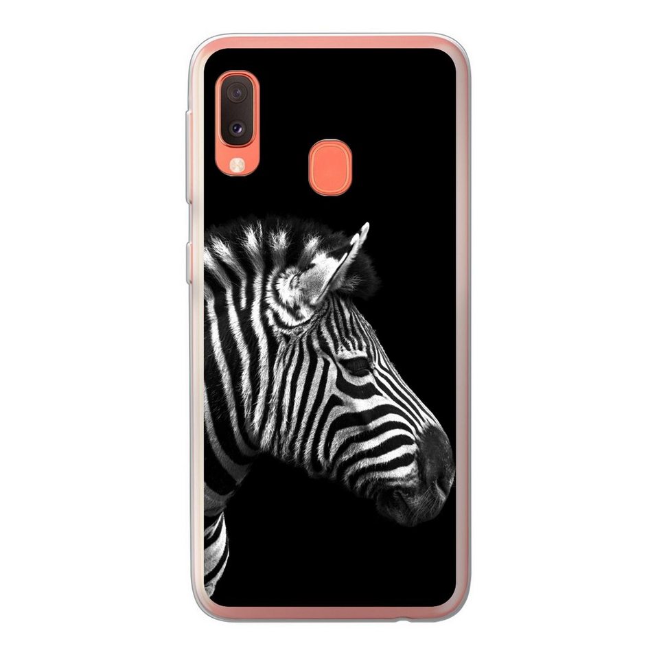Muchowow Handyhülle Zebra Schwarz Weiß Porträt Tiere