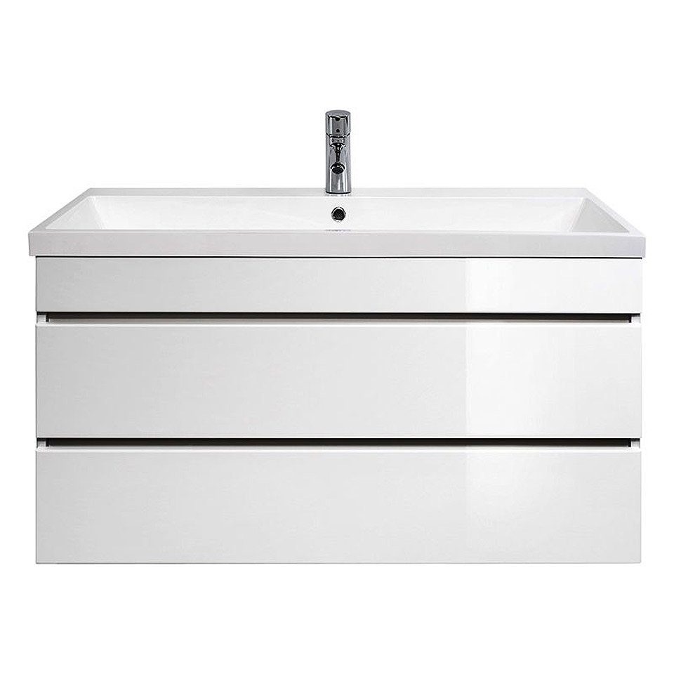 Lomadox Waschtisch Kassandra 02 Mit Unterschrank Hochglanz Weiß B X T