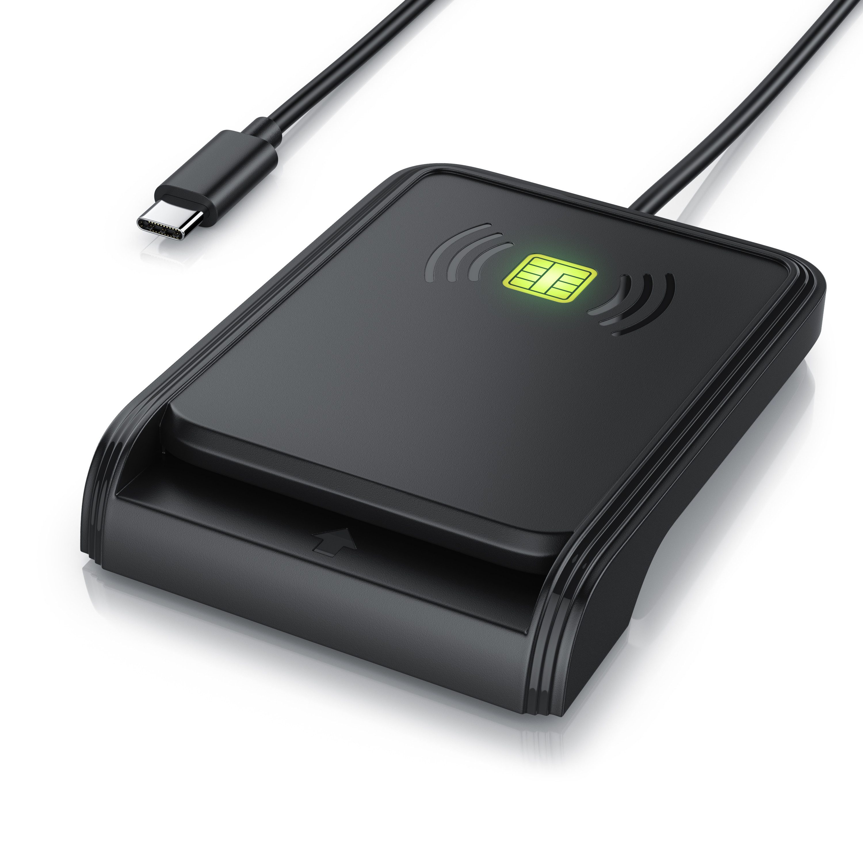 CSL Speicherkartenleser USB C, NFC, SmartCard Reader, SIM Kartenlesegerät, ISO 7816, ISO 14443 ...