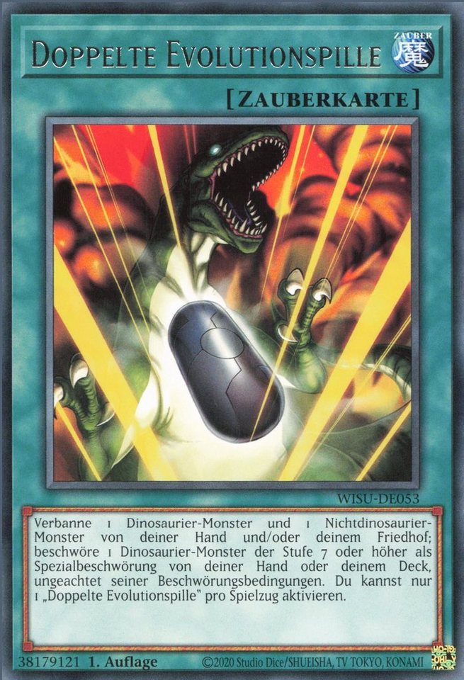 ᐅ Recollectibles Sammelkarte Yugioh Karte Doppelte Evolutionspille