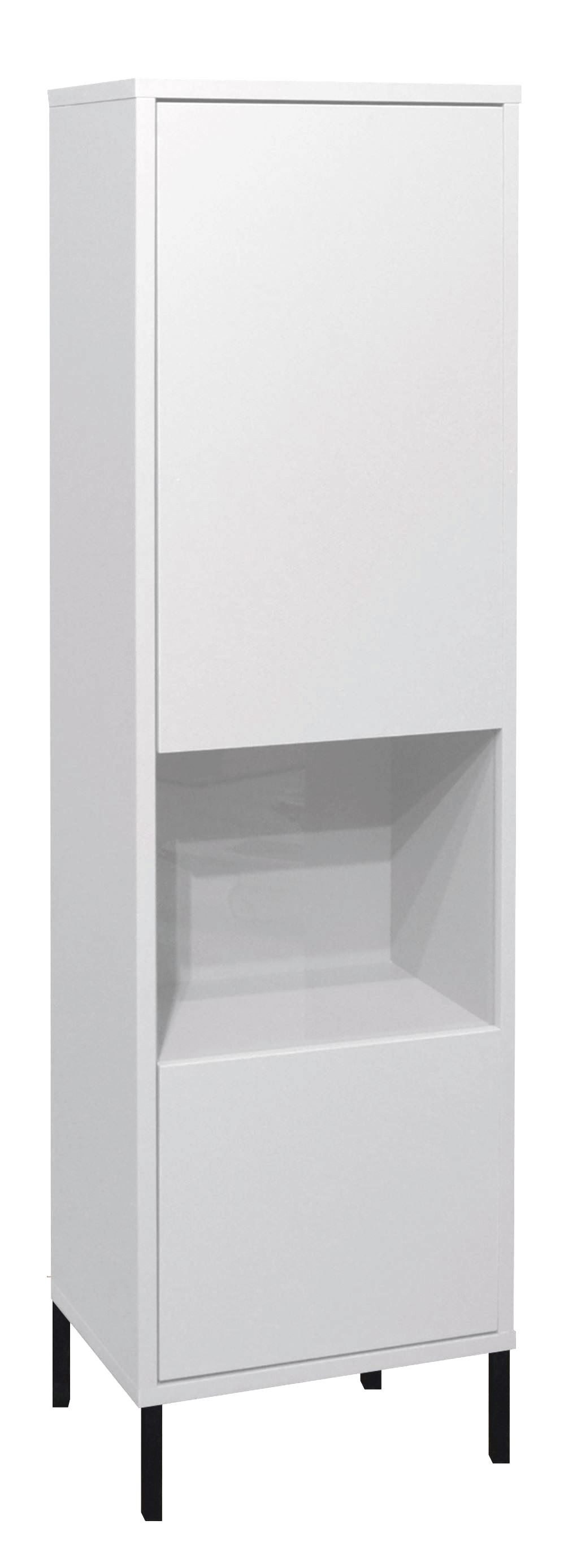 58 Aufm Kessel Vitrine Mit Tür Erna 41x32x147 Hängevitrine Wandschrank Kreidegrau Matt Lack