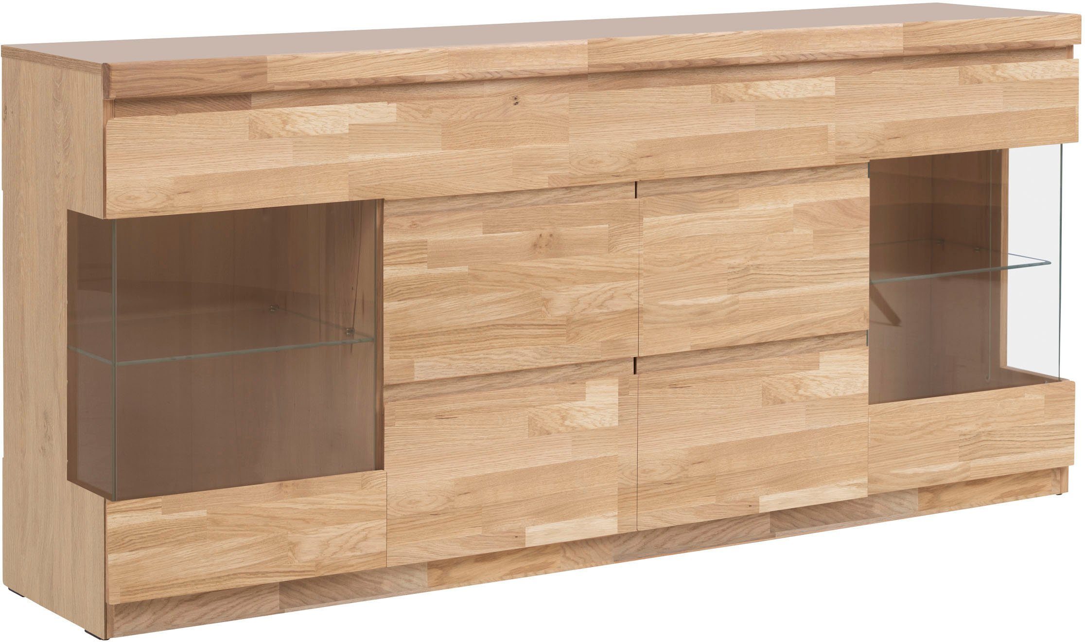 Woltra Sideboard OSLO, Breite ca. 180 cm, Teilmassiv