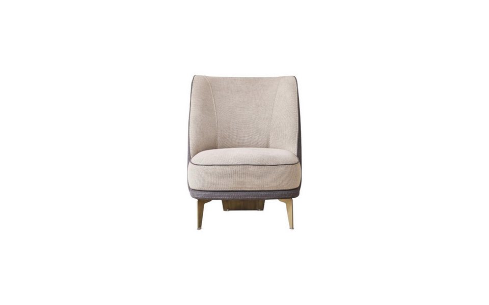 Xlmoebel Sessel Stilvoller Einzelner Designer Sessel In Beige Für Das