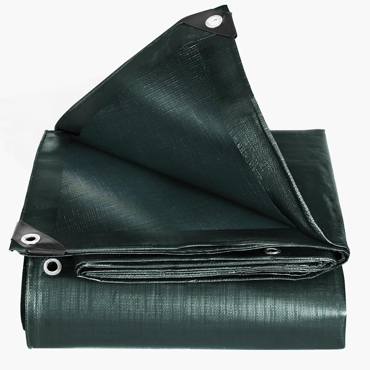 TLGREEN Schutzplane Abdeckplanen, 3x6m,280 g/m²PE,Wasserdicht Gewebeplane mit Ösen