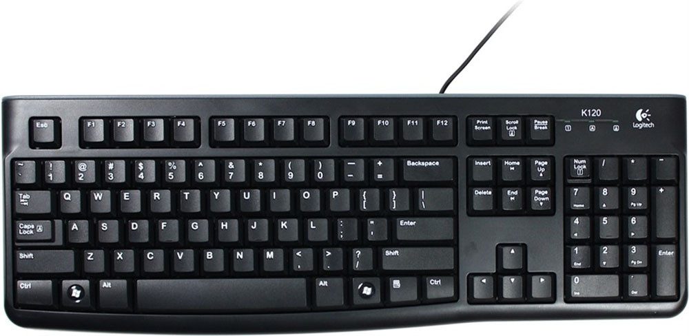 Logitech Keyboard K120 - US-INT'L-Layout Tastatur, Keyboard Computer