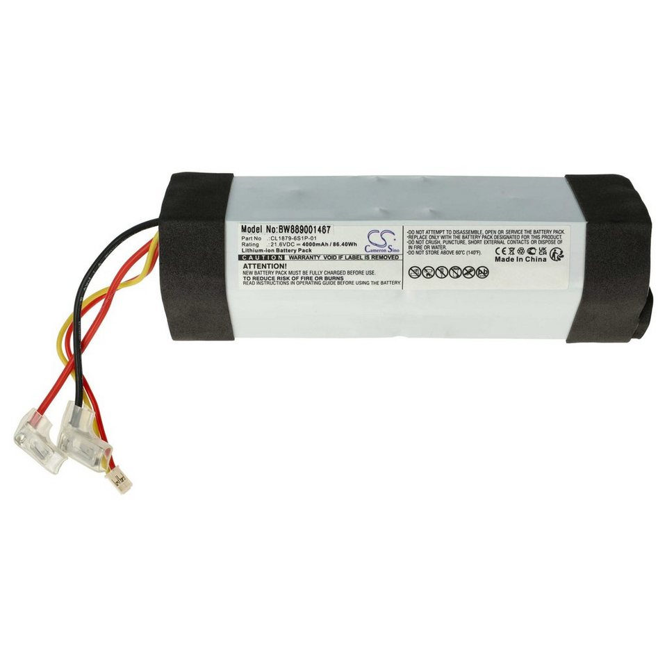 Vhbw Passend Für Tineco Fm25 01 Fm26 01 Floor 2 0slim Fw030100us Floor Staubsauger Akku Akku