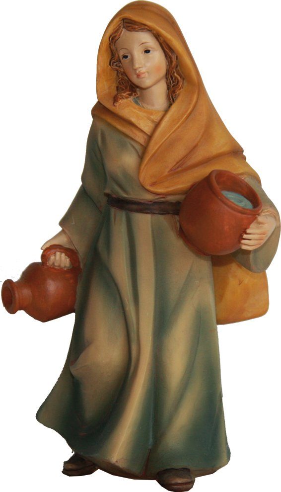 Krippenfigur Krippenfigur Magd mit zwei Krügen (1 St), Geeignet für: 7 ...