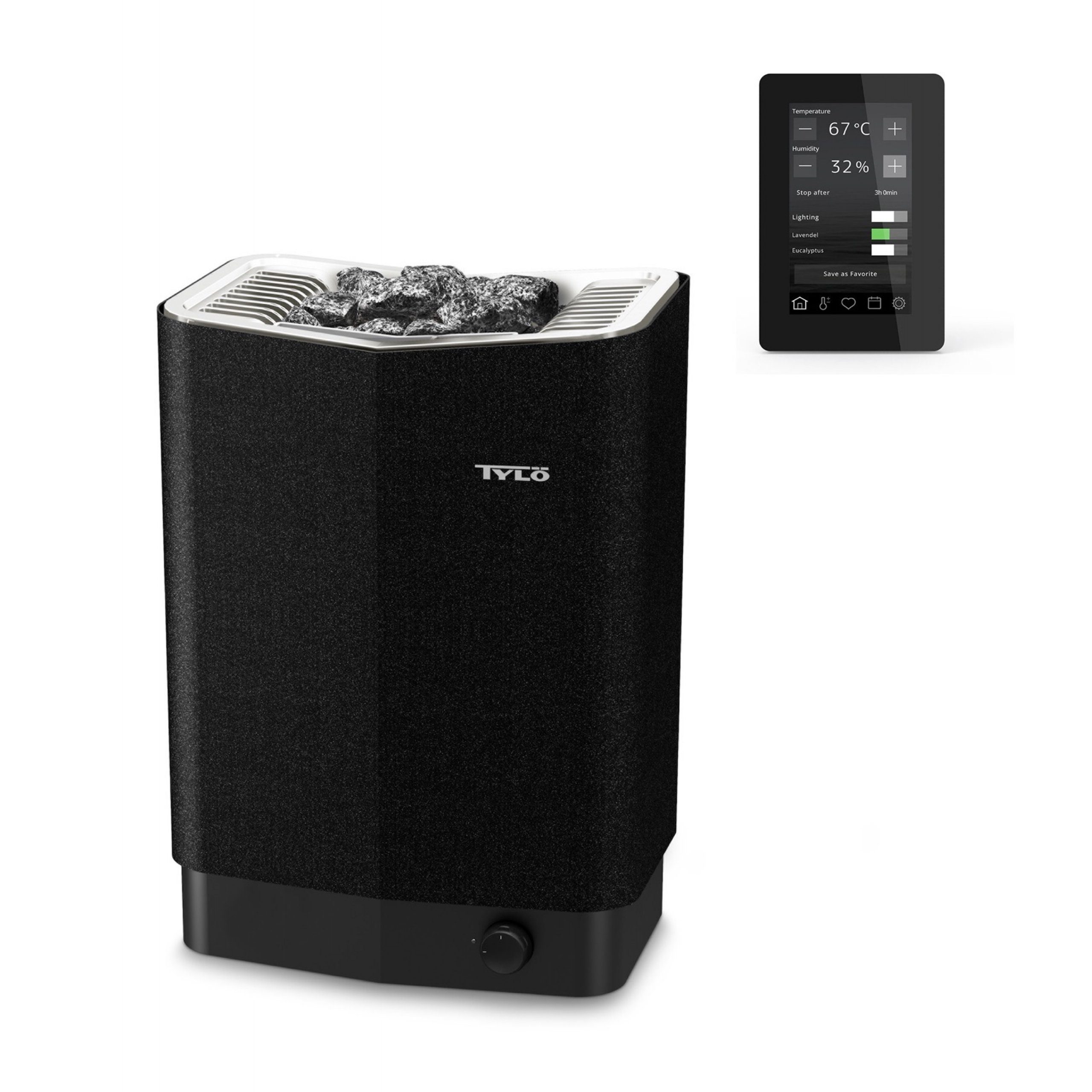 Tylö Saunaofen Tylö Sense Elite 6 Saunaofen 6,6 kW finnischer Saunaofen mit