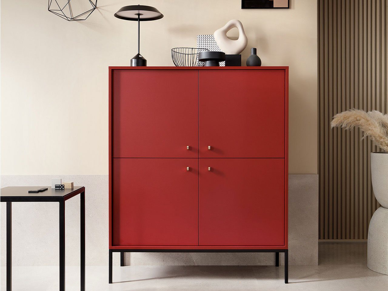 Mirjan24 Kommode Mono Mk104 Mit 4 Türen Anrichte Sideboard
