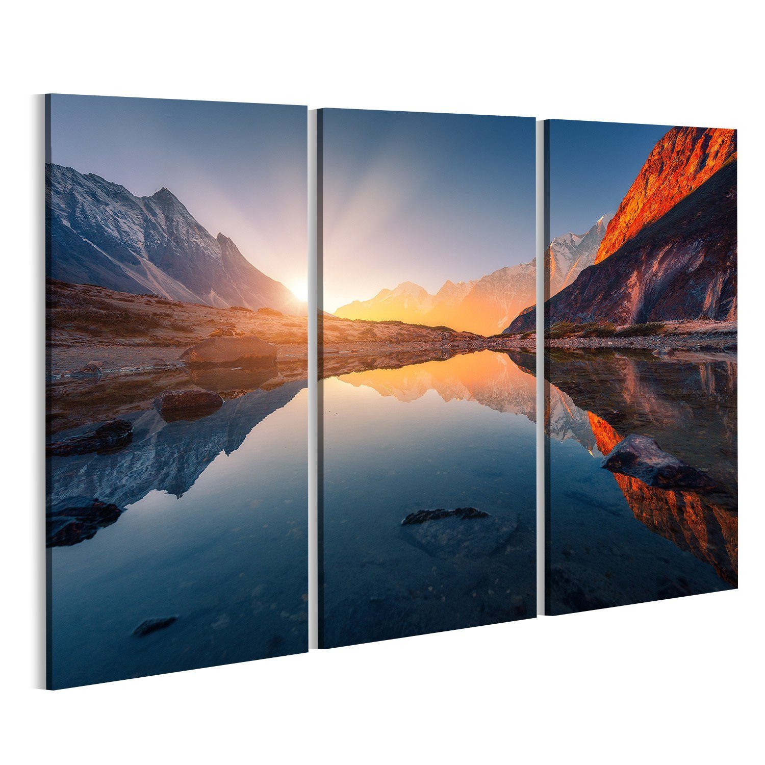 islandburner Leinwandbild »Bild auf Leinwand Schöne Landschaft Mit Hochgebirge Nepal ...