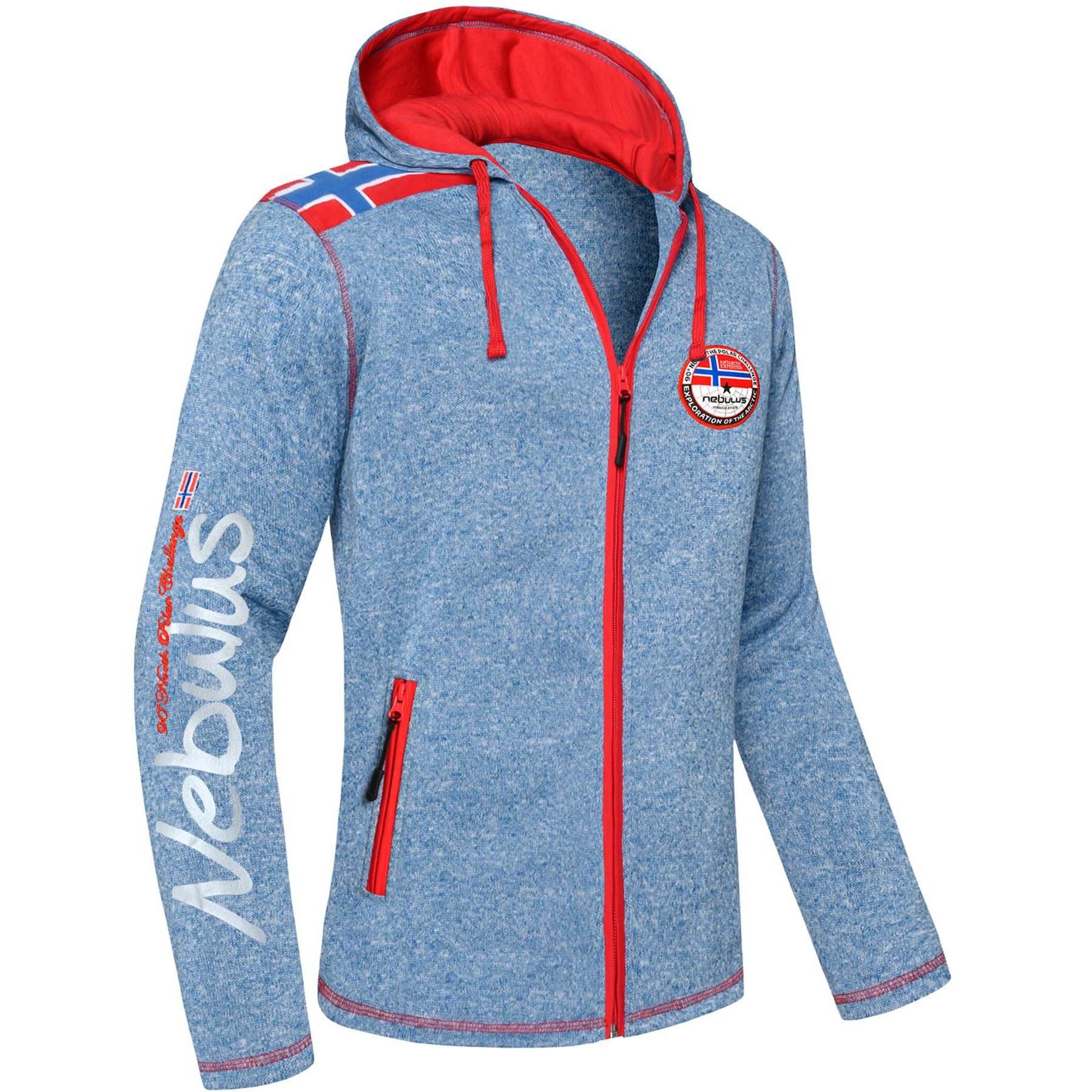 Nebulus Fleecejacke NORSKA, P4646 - Herren, navy meliert, 3XL