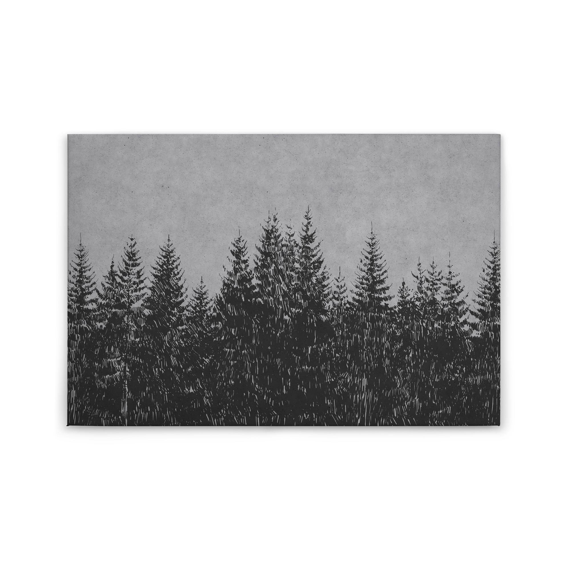Tadessi Leinwandbild Bäume 60 x 90 cm Wald Natur Deko Keilrahmen M1-No.50132
