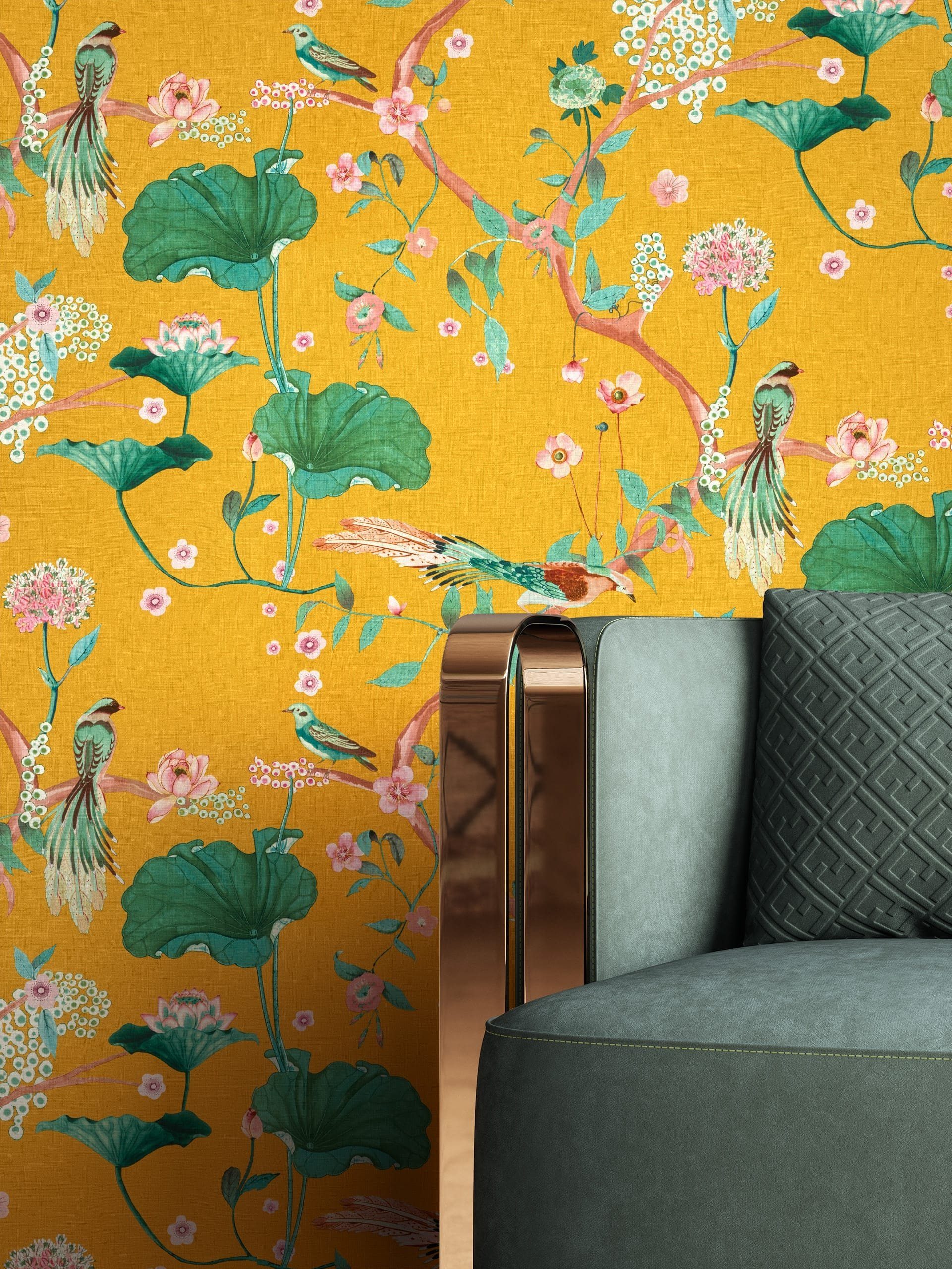 Florale gelbe Tapeten online kaufen | OTTO