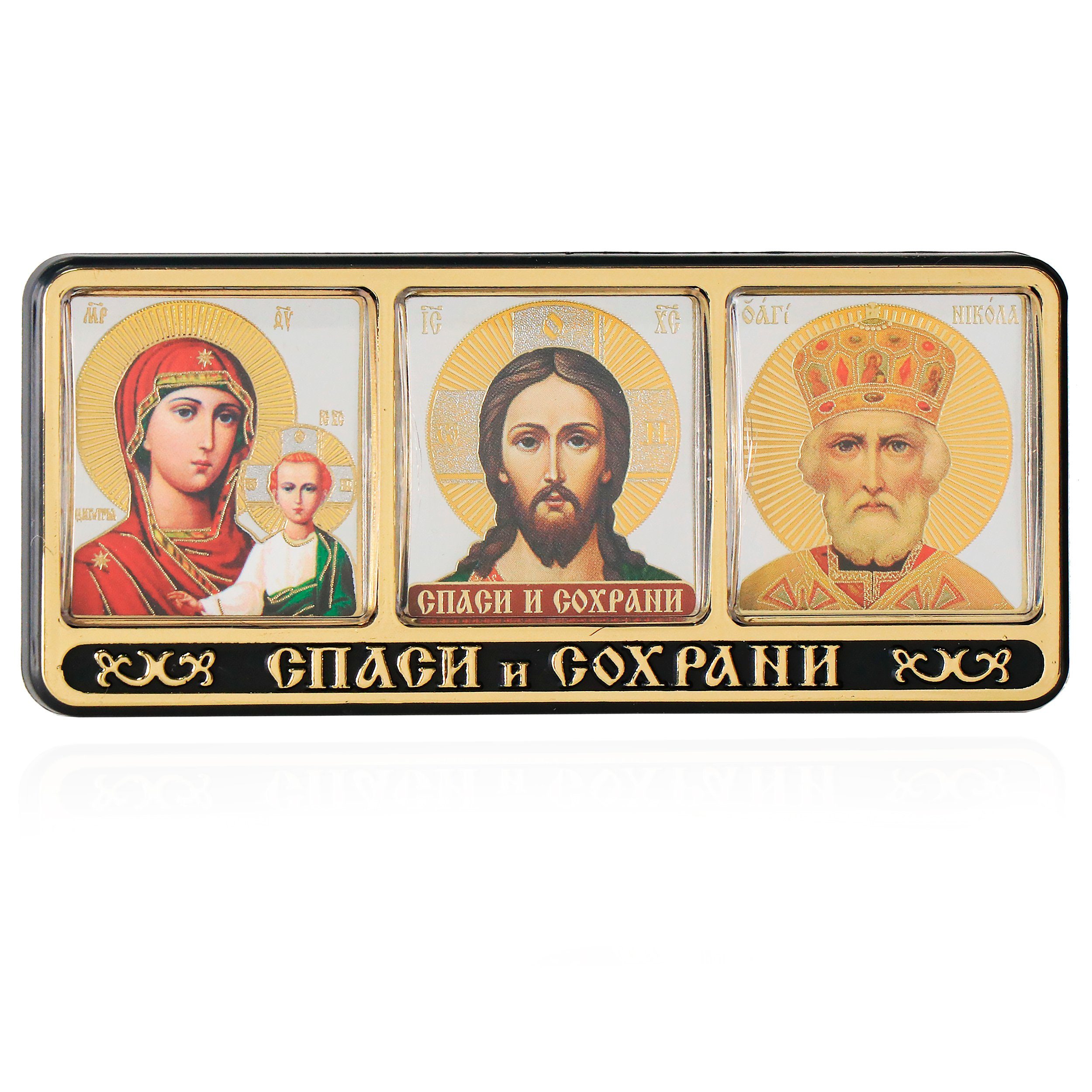 NKlaus Holzbild Ikone Autoplakette selbstklebende GM Von Smolensk