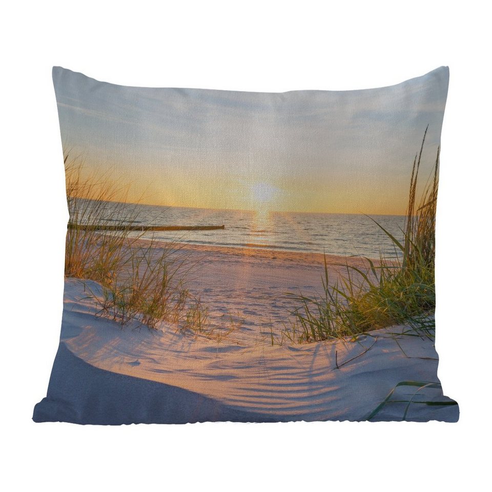 Muchowow Dekokissen Strand Sonne Düne Gras Sand Horizont