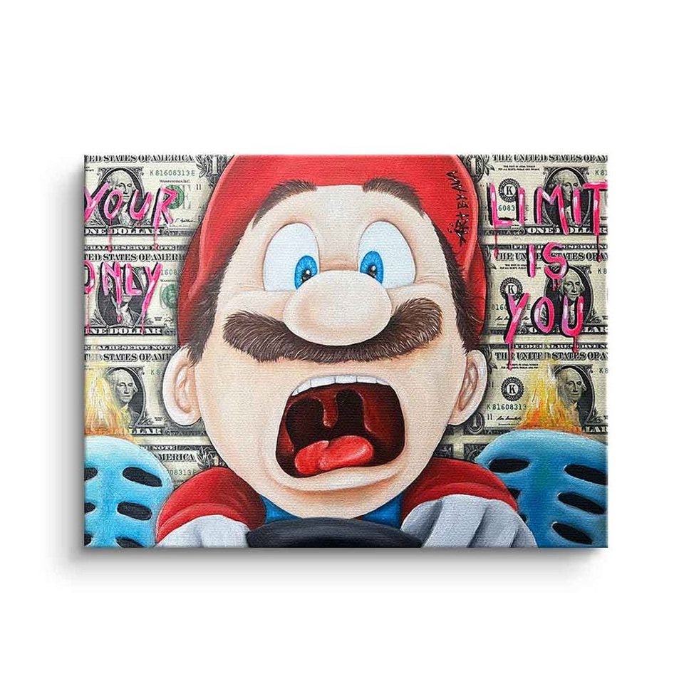 Dotcomcanvas® Leinwandbild Screaming Mario Leinwandbild Screaming
