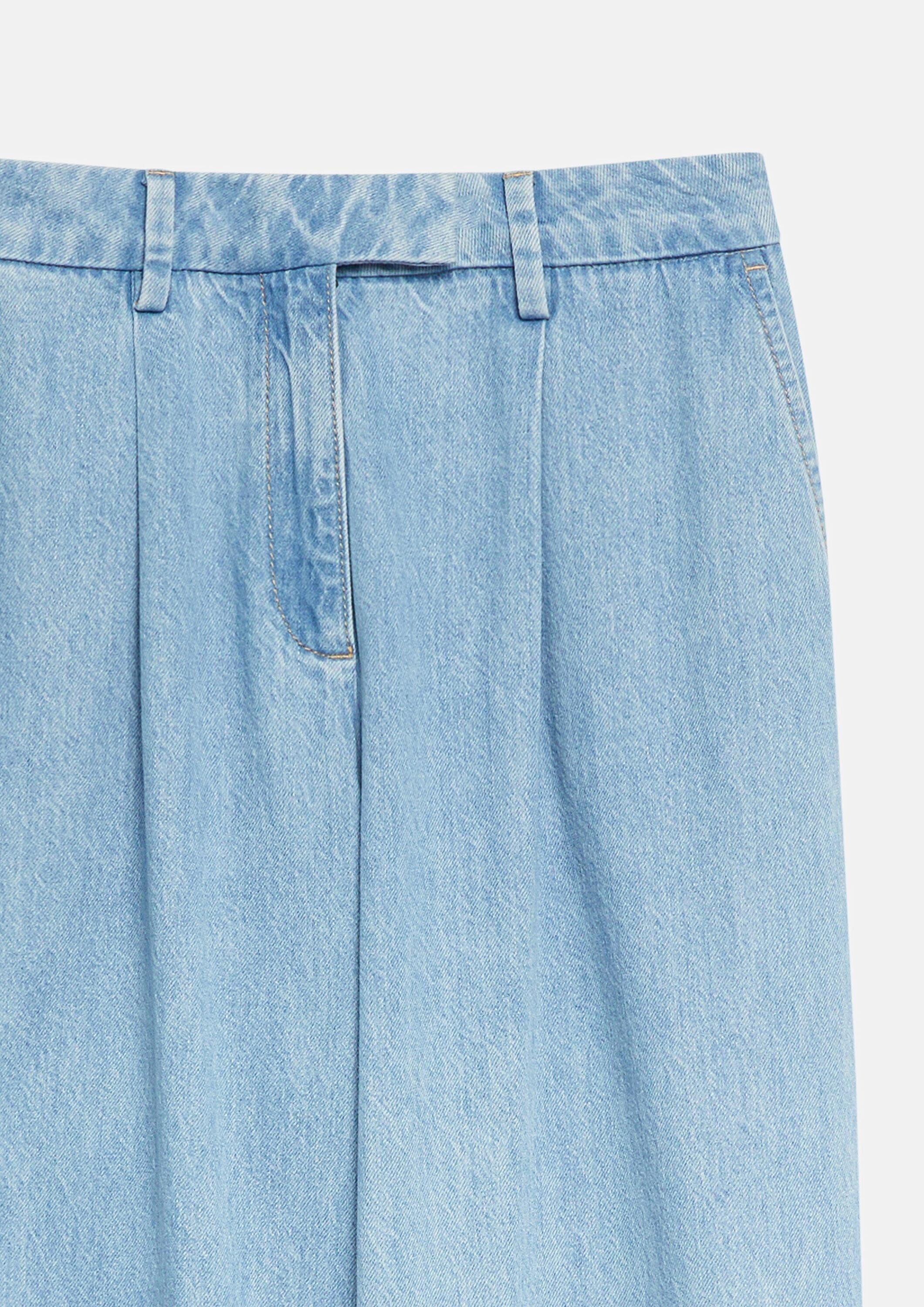 comma Weite Jeans Jeans-Hose Wide Leg Jeans Anna aus Lyocell
