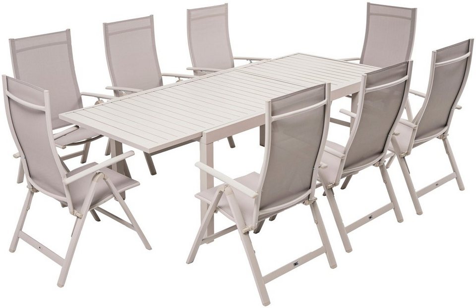 Konifera Garten Essgruppe Palermo Set 9 Tlg 8x Sessel 1x Az Tisch