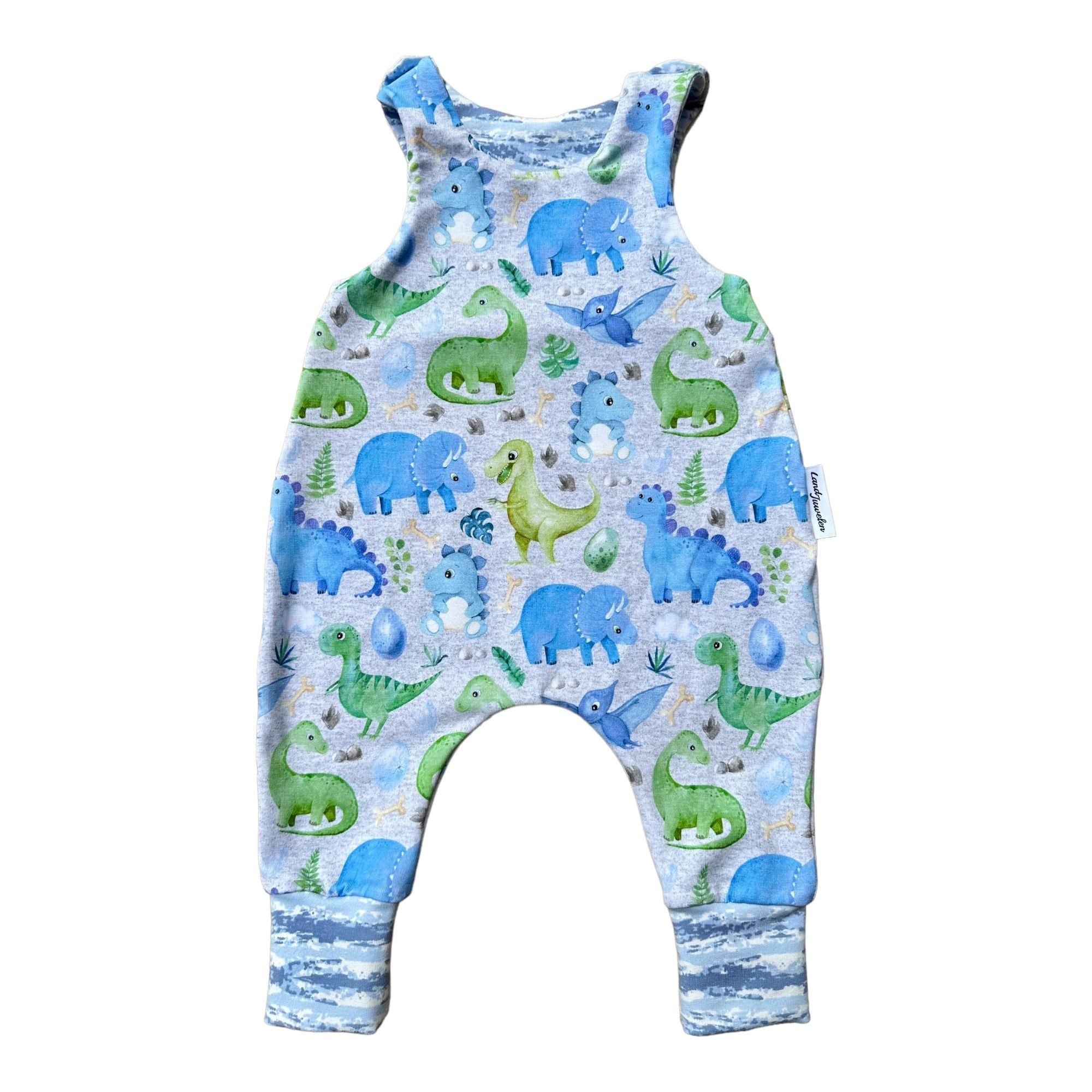 Land-Juwelen Strampler DINOSAURIER Strampler blau