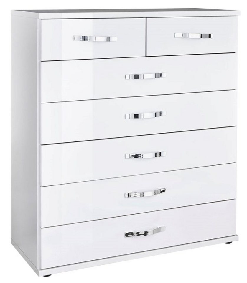 Wimex Kommode Trio Trio 1 St Kommode Weiß Hochglanz 90cm