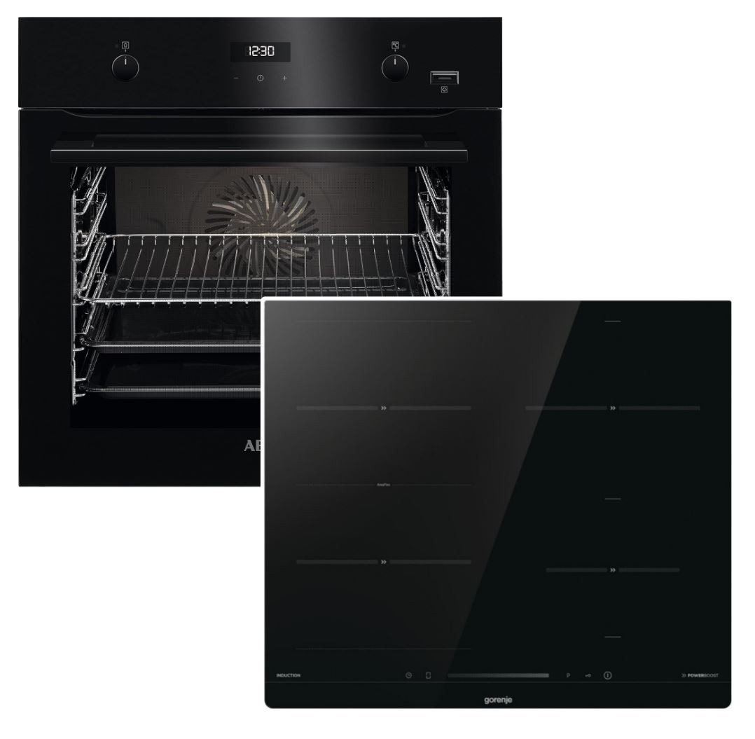 Aeg Backofen Set Steambake Mit Induktionskochfeld Powerbooster Autark 60 Cm