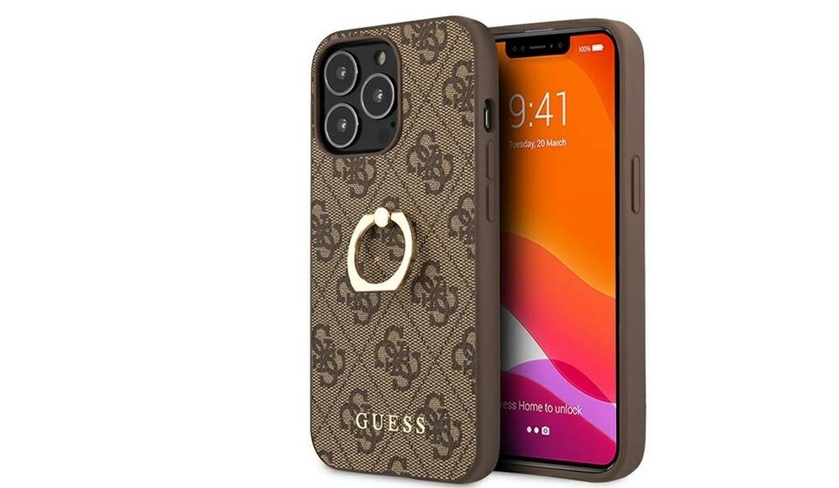 Guess Handyhülle Guess GUHCP13L4GMRBR iPhone 13 Pro 6.1" braun / braun ...