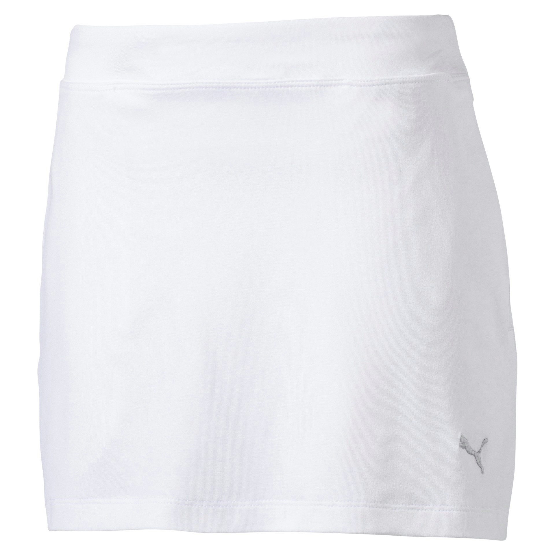 PUMA Skort Puma Golf Skort Solid Knit Weiß Junior 164, Polohemd