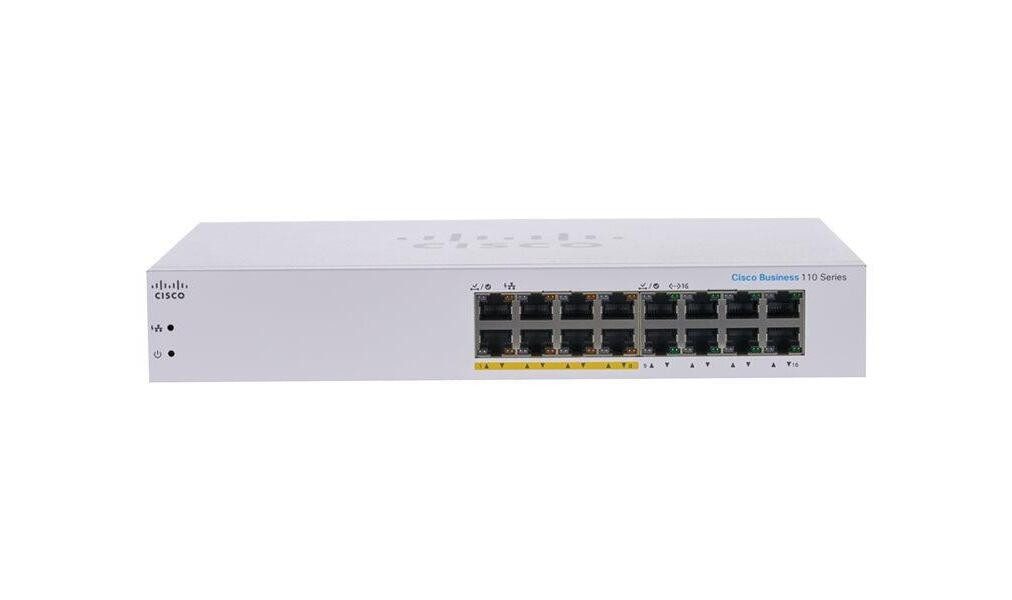 Cisco Cisco CBS110-16PP-EU Netzwerk-Switch, LAN-Switch, LAN-Splitter