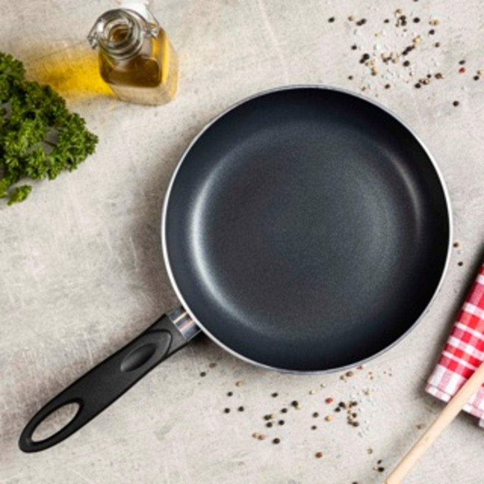 Haushalt International Bratpfanne Aluminium-Pfanne 24cm Materialstärke: 3,0mm, (1-tlg)