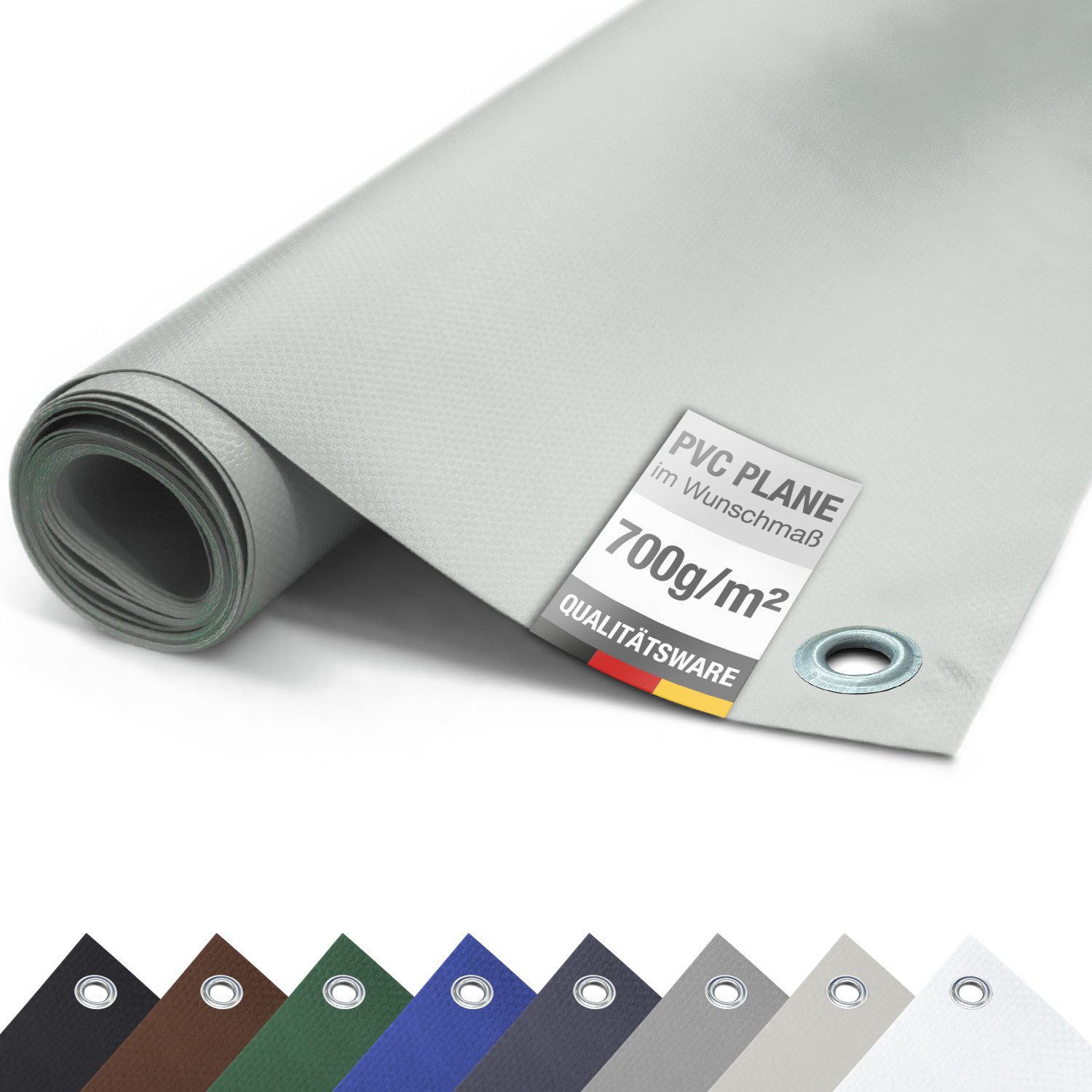 ANKO Planen Schutzplane Plane PVC 700g/m² LKW Plane mit Ösen Abdeckplane, Gewebeplane ...