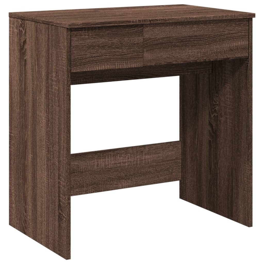vidaXL Schminktisch Schminktisch mit Spiegel Braun Eichen-Optik 73x46 ...