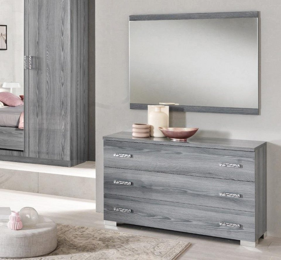 Jvmoebel Kommode Garderobe 2tlg Set Kommoden Schrank Mit Spiegel