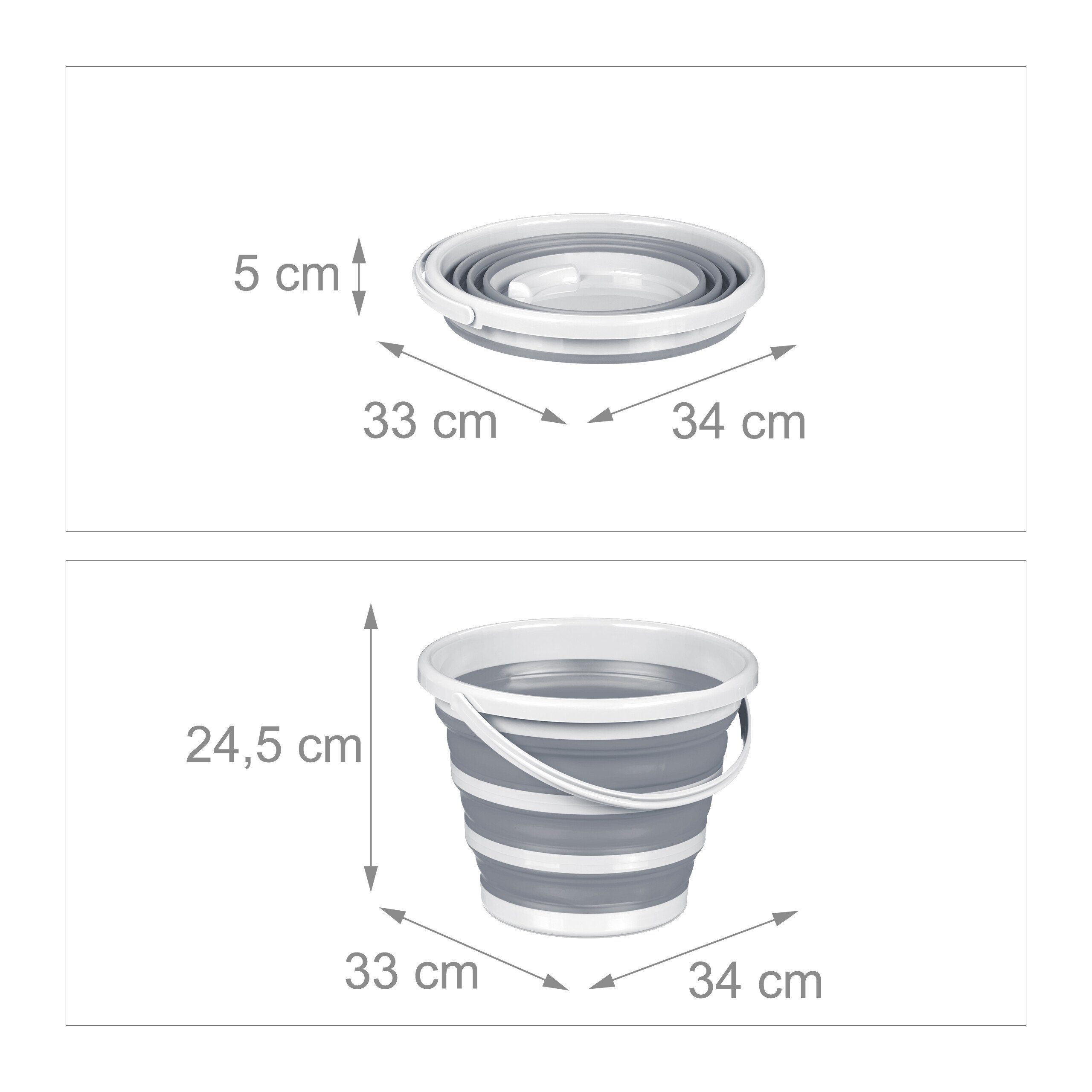 ᐅ relaxdays Falteimer Eimer faltbar 10 Liter | OTTO