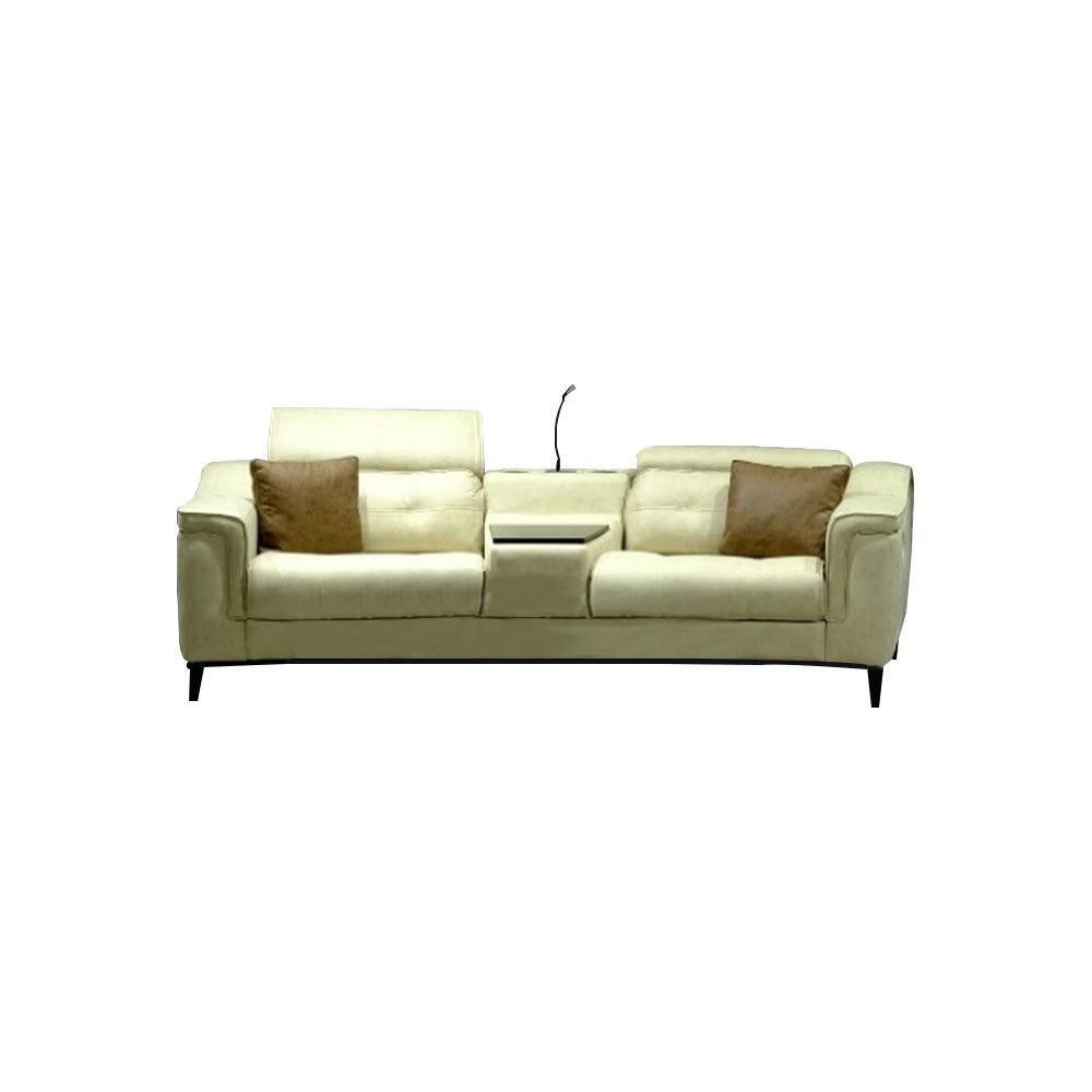 Jvmoebel 2 Sitzer Beiger Zweisitzer Designer Sofa 2 Sitzer Wohnzimmer