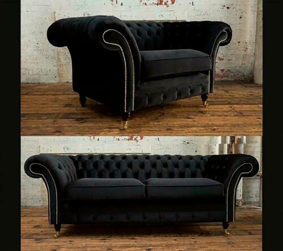 Jvmoebel Chesterfield Sofa Chesterfield 321 Sitzer Garnitur Sofa