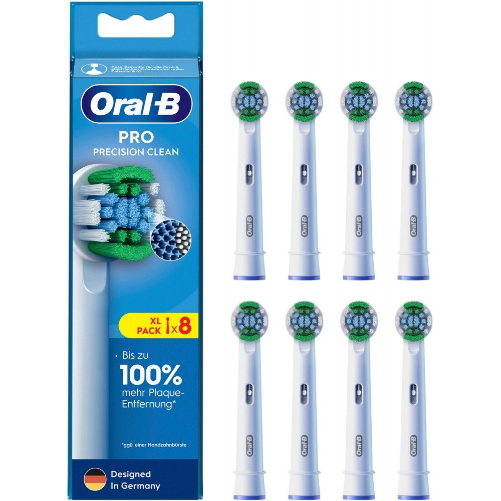 Oral-B Elektrische Zahnbürste Oral-B Aufsteckbürsten Pro Prec. Clean (8Stk) Zahnpflege ...