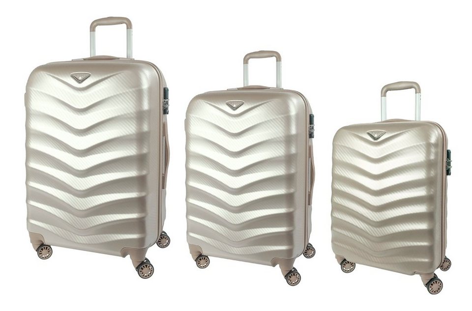 Verage Hartschalen Trolley Seagull 4 Rollen Set 3 Tlg Kofferset