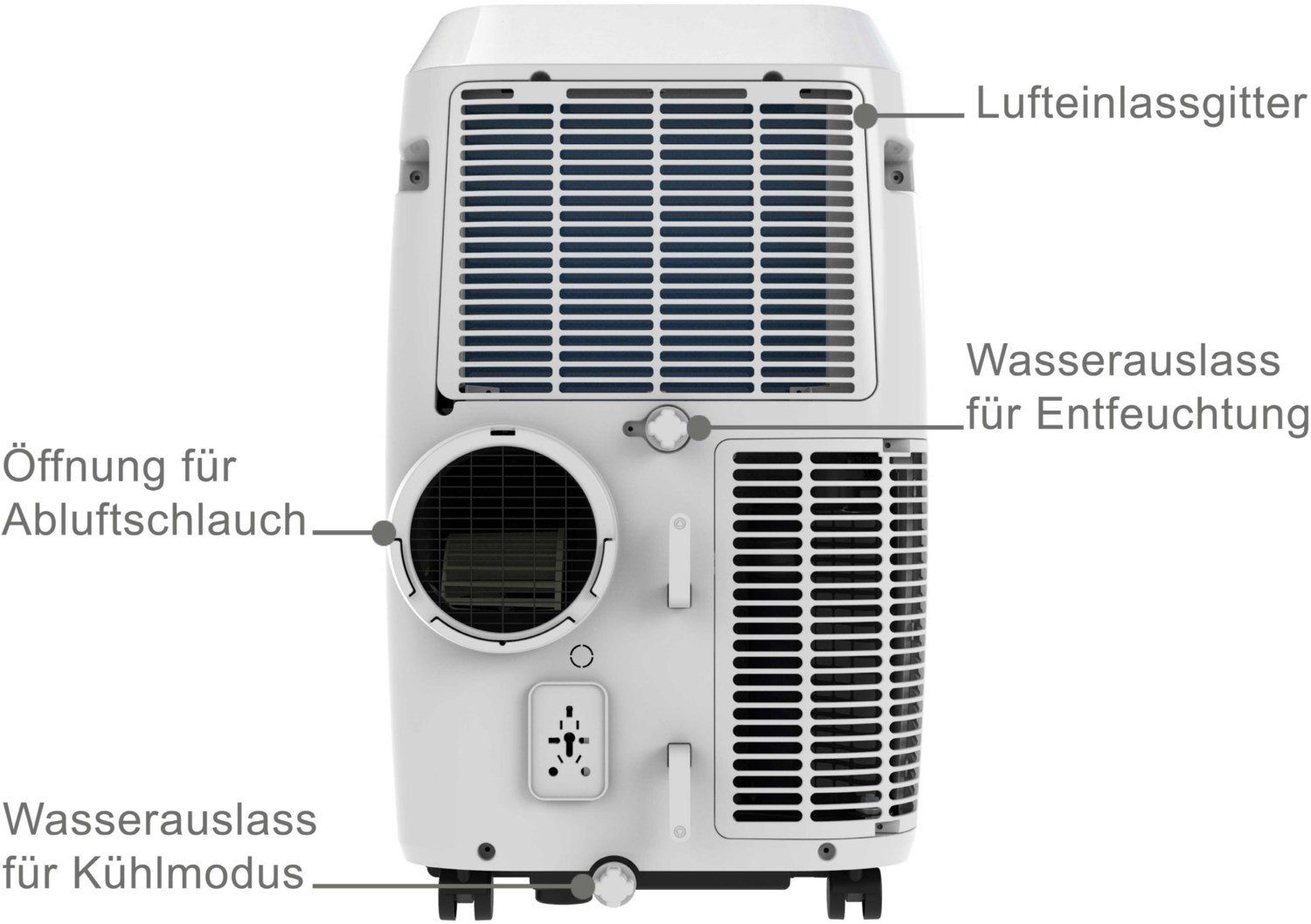 be cool 3-in-1-Klimagerät BC18KL2101F - Klimagerät - weiß, Klimaanlage 3 in 1