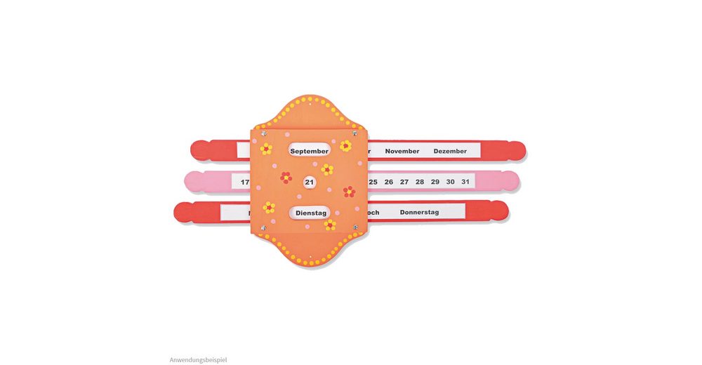 matches21 HOME & HOBBY Holzbaukasten »Ewiger Kalender Schiebekalender ...