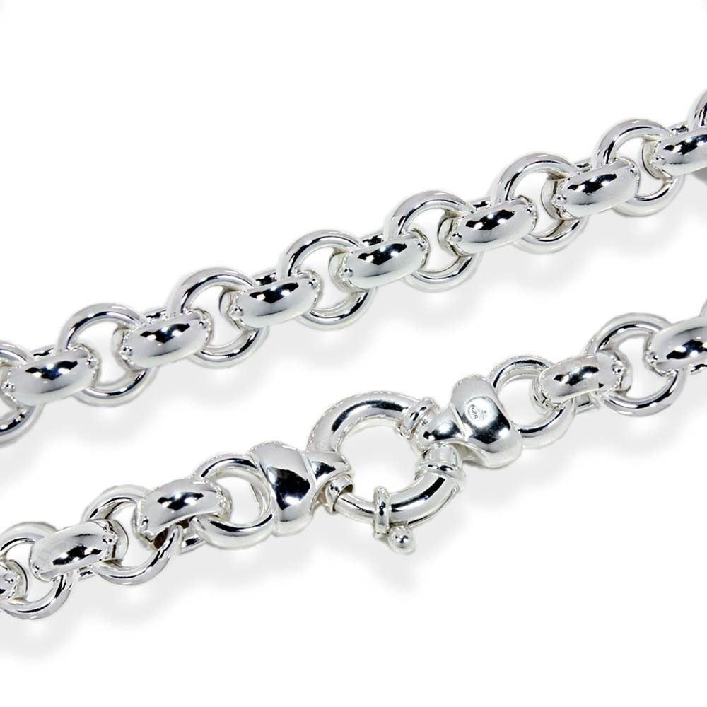 NKlaus Silberarmband 20cm 925 Echt Sterling Silberkette Ankerkette HOHL