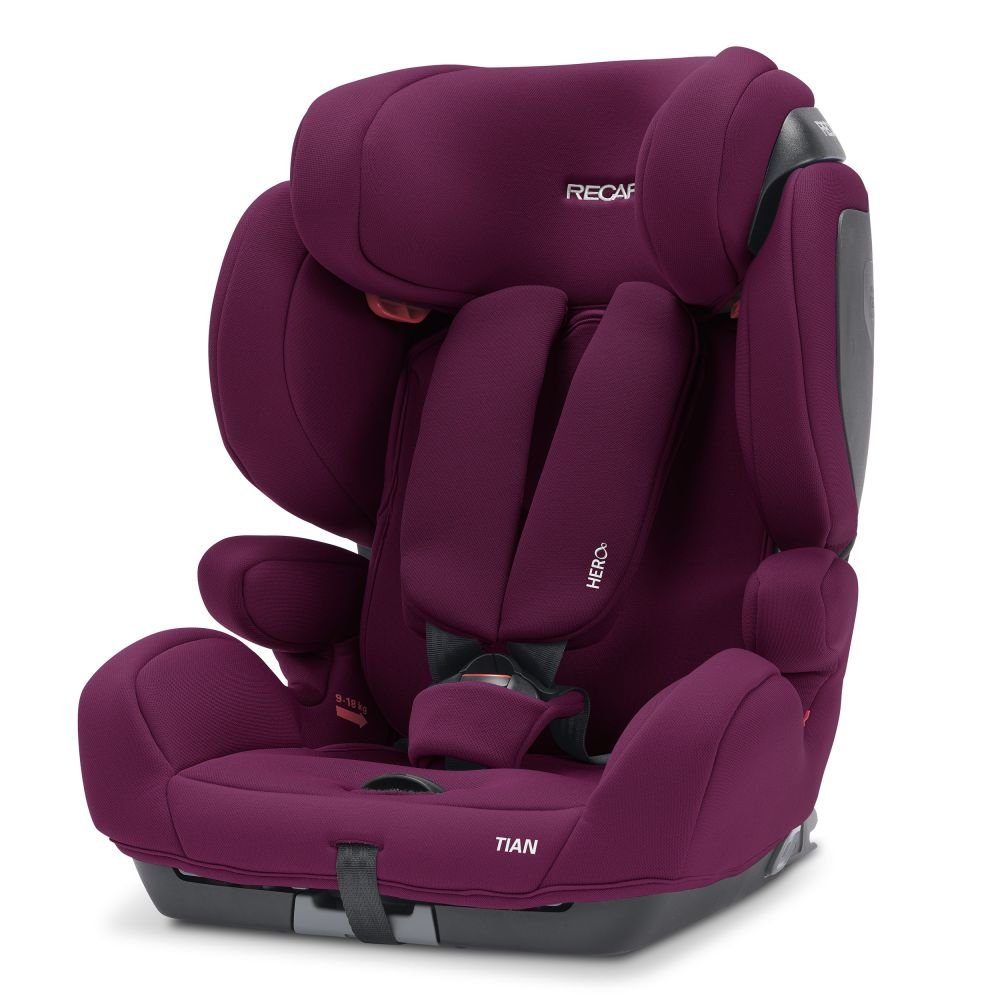 RECARO Autokindersitz Tian - Core - Very Berry, bis: 36 kg, Kinder Autositz Gruppe 1/2/3 / - 9 ...