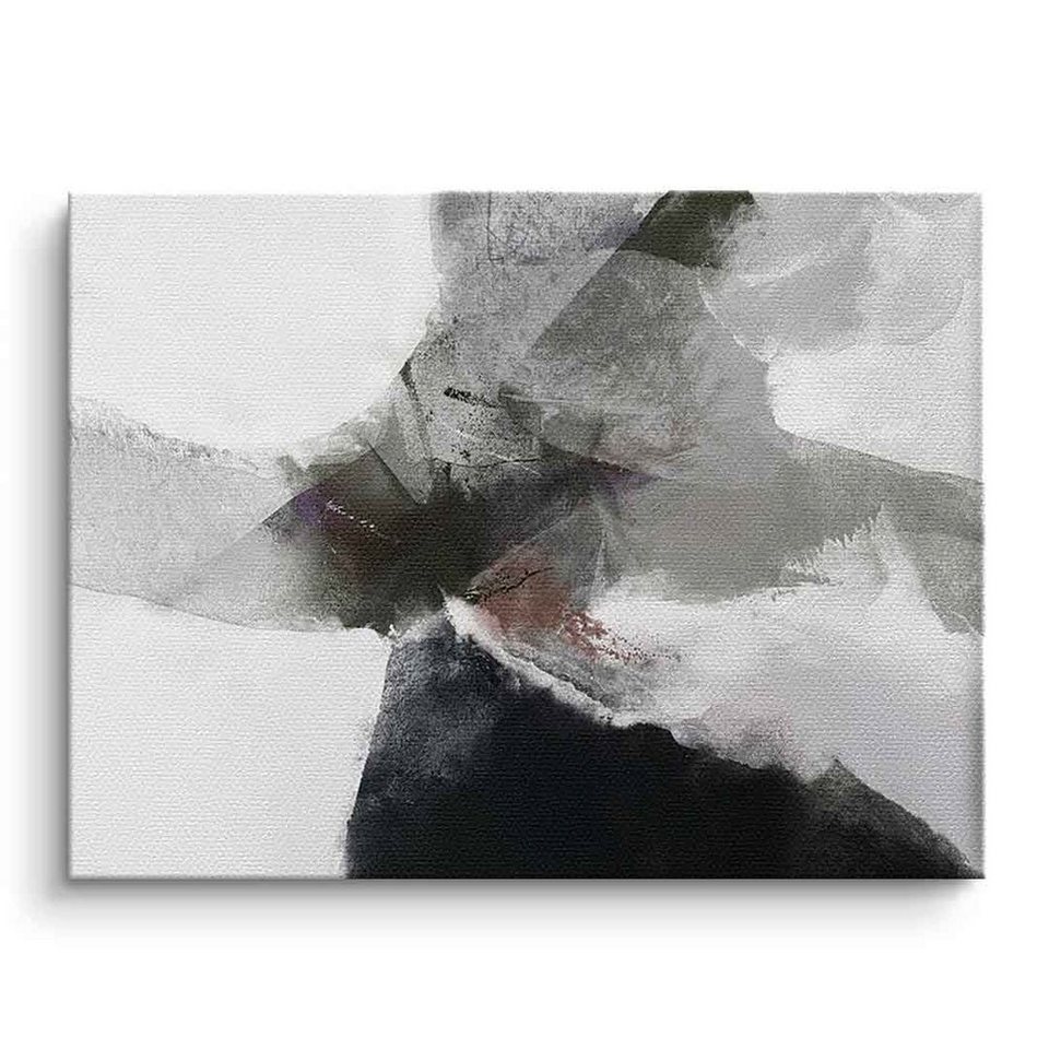 Dotcomcanvas® Leinwandbild Excellence Leinwandbild Weiß Schwarz