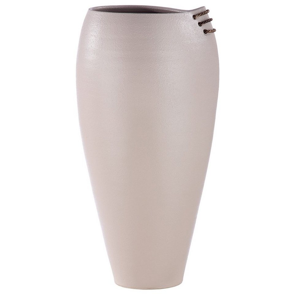 Gilde Dekovase Gilde Vase Coimbra Grau H 50cm X D 22cm