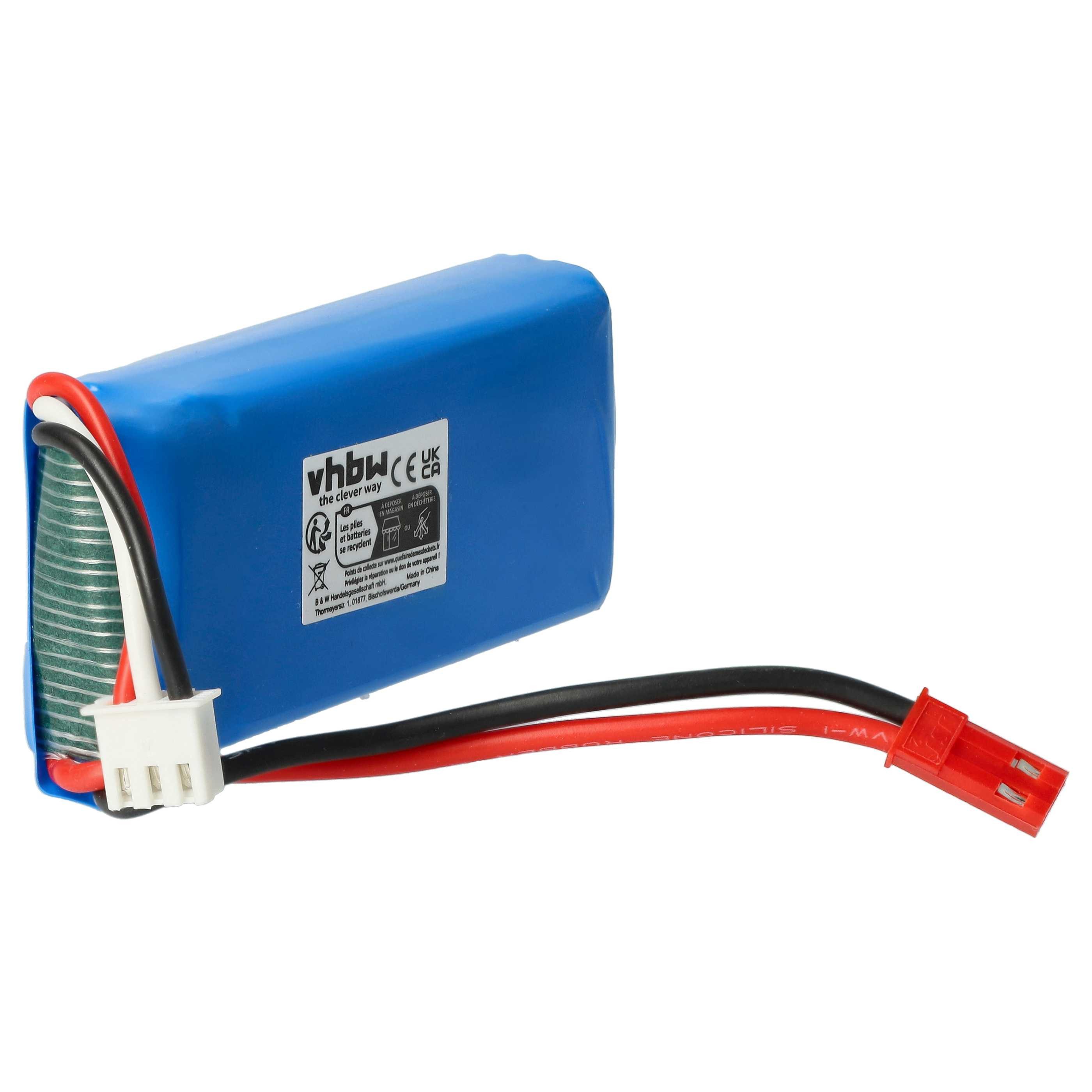 vhbw passend für MJX X102, X101 Modellbau Drohne (1200 mAh, 7,4 V, Li-Ion) Drohnen-Akku Akku Li ...